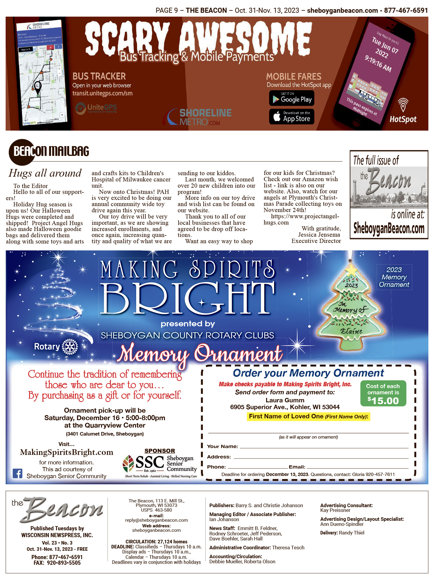 Hugs all around - The Beacon